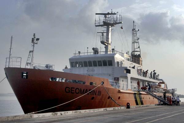 Kapal Geomarin Lakukan Pemetaan Geologi Kelautan
