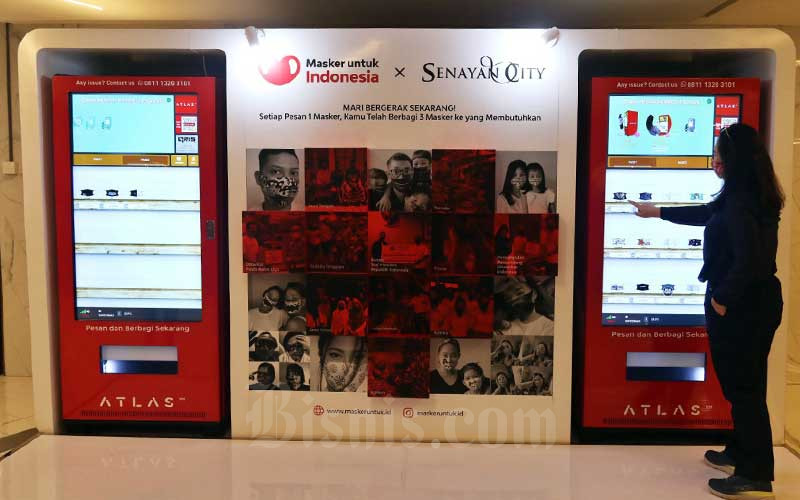 Mesin Penjual Masker Otomatis Tersedia di Jakarta
