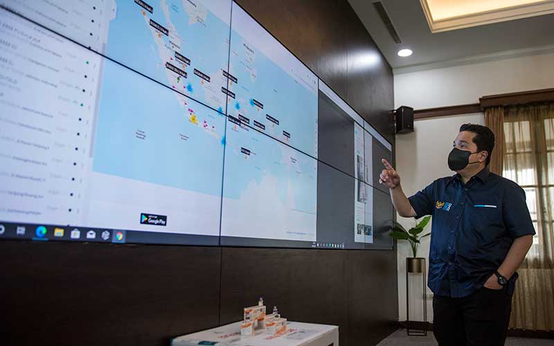 Erick Thohir Meminta Bio Farma Pacu Kapasistas Produksi Vaksin Covid 19