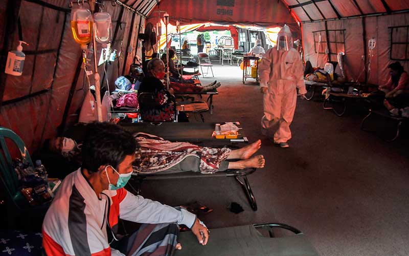 RSUD Bekasi Membuat Ruang IGD Darurat Akibat Lonjakan Pasien Covid-19