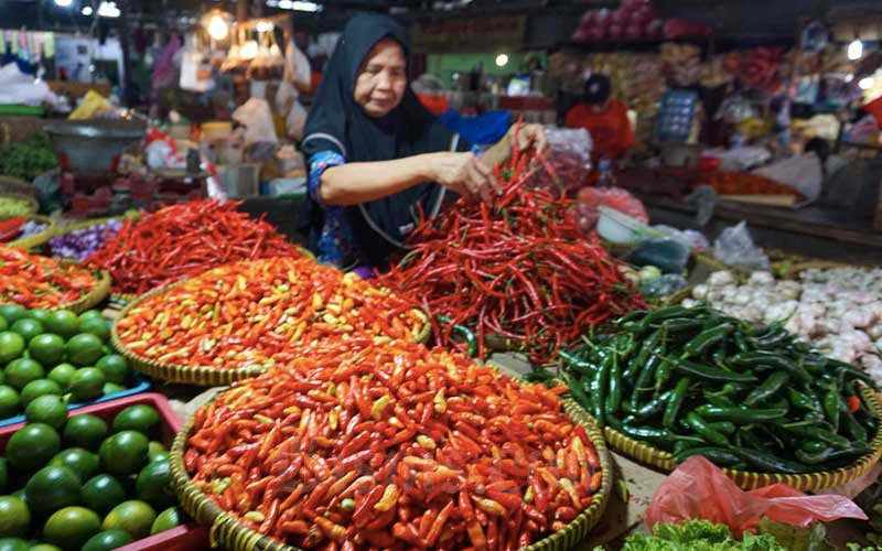 Jelang Natal dan Tahun Baru 2022, Harga Cabai Rawit Naik Dua Kali Lipat