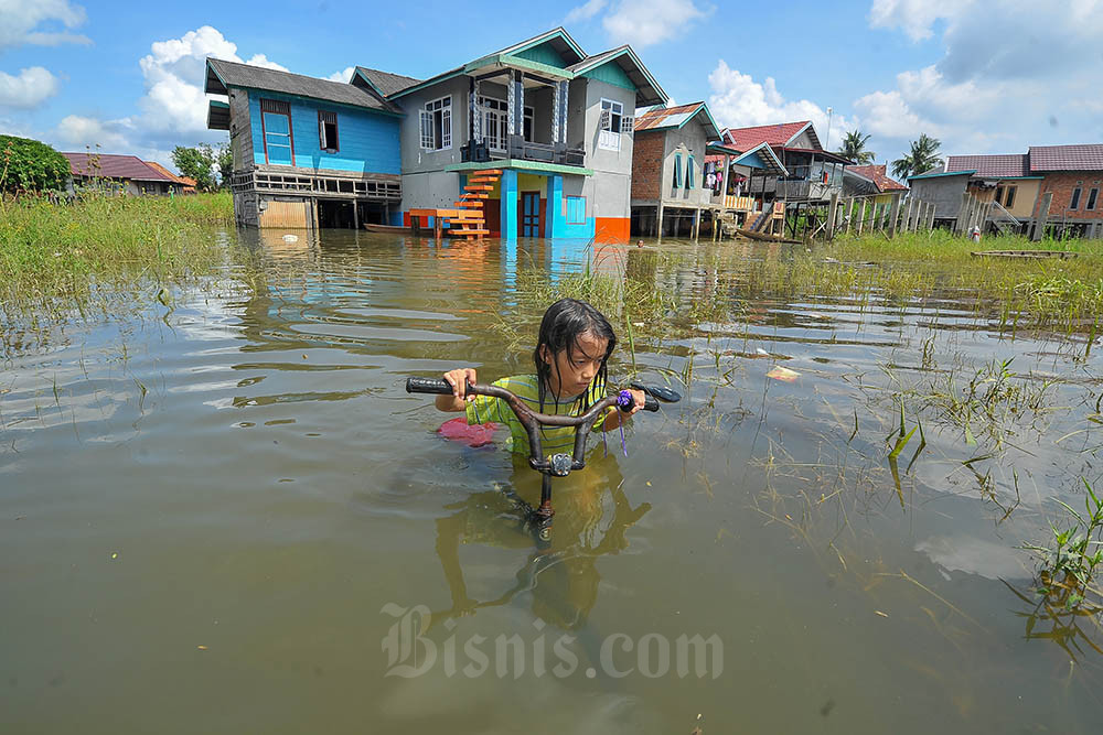 Banjir Luapan Sungai Batanghari di Jambi