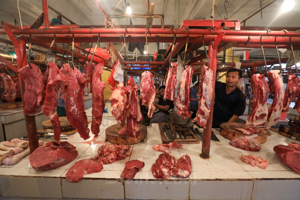 Harga Daging Sapi Mencapai Rp134.750 per Kilogram