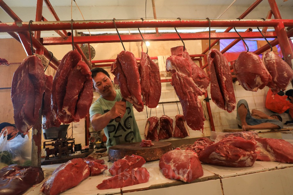 Harga Daging Sapi Mencapai Rp134.750 per Kilogram