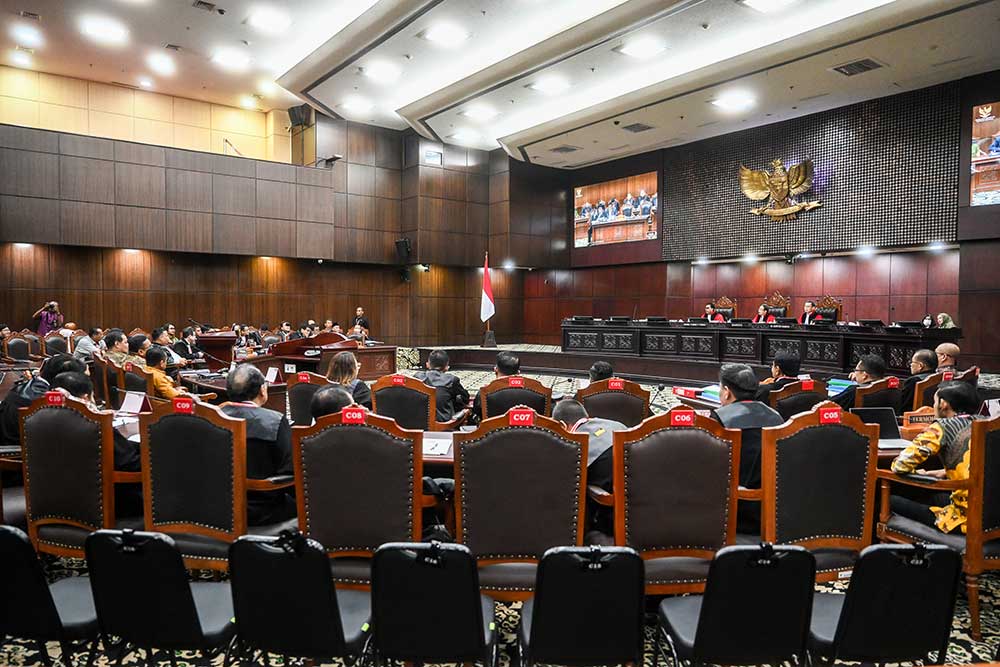 Mahkamah Konstitusi (MK) Gelar Sidang Perdana PHPU Pileg 2024