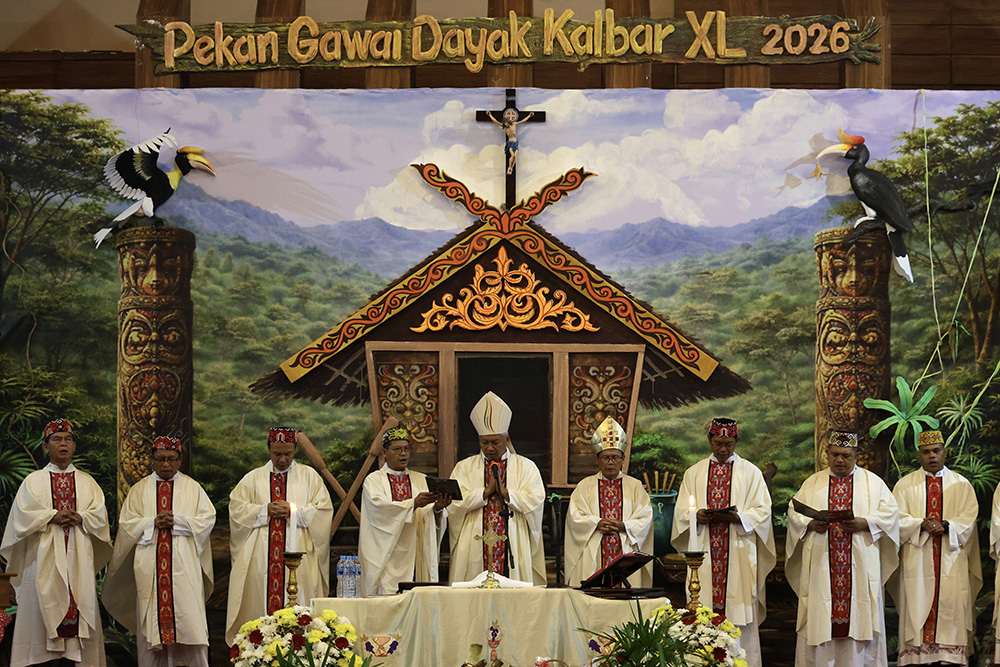 Misa Syukur Awali Pekan Gawai Dayak Kalbar 2026 di Rumah Radakng Pontianak