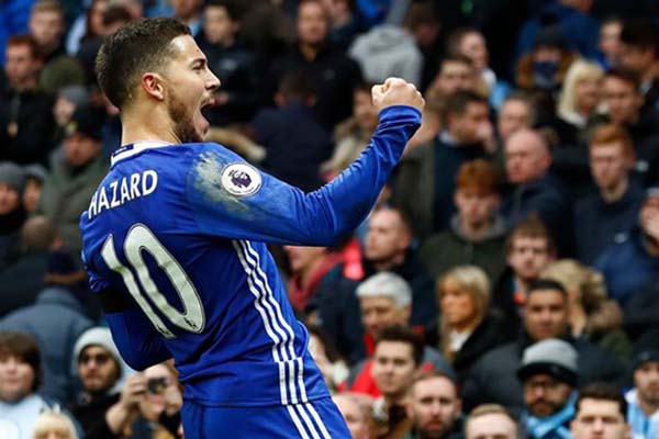 Liga Inggris: Hadapi Stoke, Hazard Tampil Sejak Menit Awal