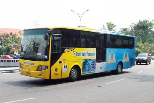 Selama PPKM Level 4, Bus Trans Metro Pekanbaru Setop Beroperasi