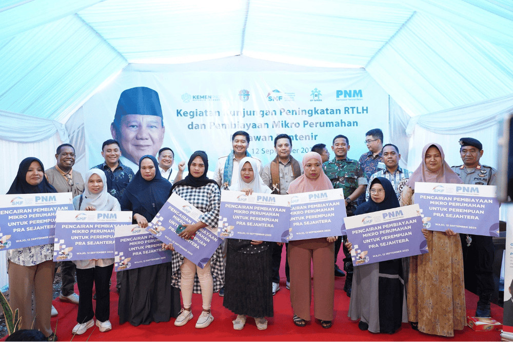 Sinergi Kementerian PKP, PNM, dan SMF Wujudkan Rumah Layak Usaha di Wajo