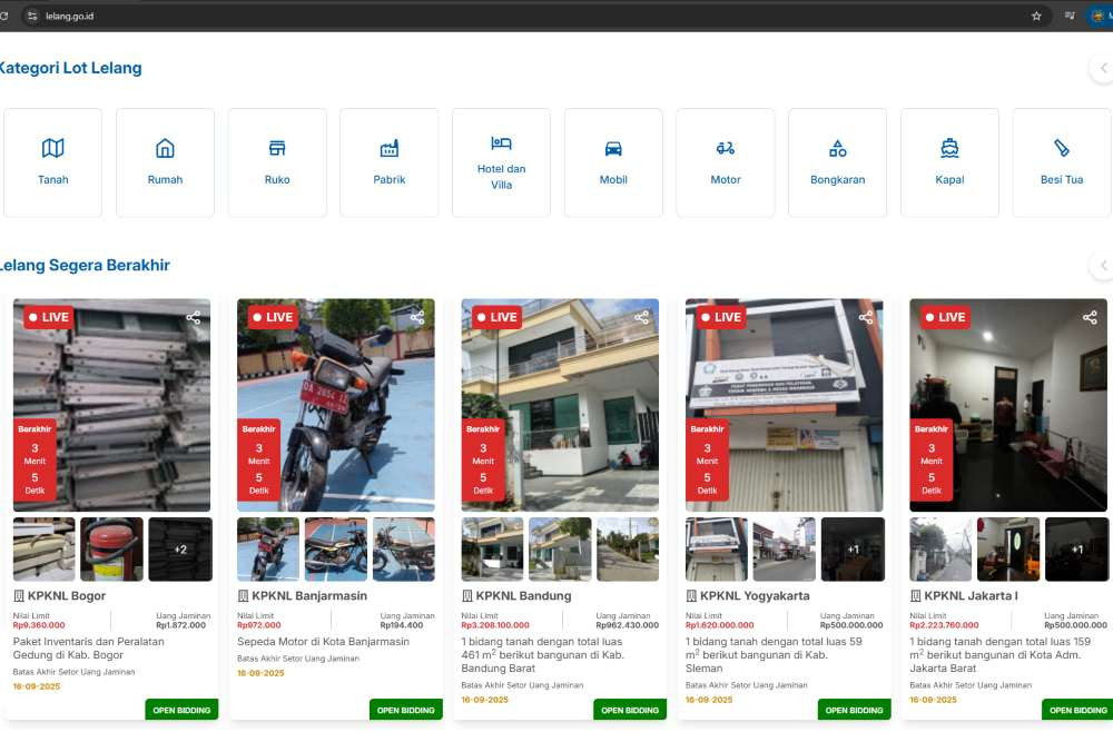 Ini Link Resmi Barang Lelang KPK, Ada Tanah Murah, Rumah di Jakarta ...