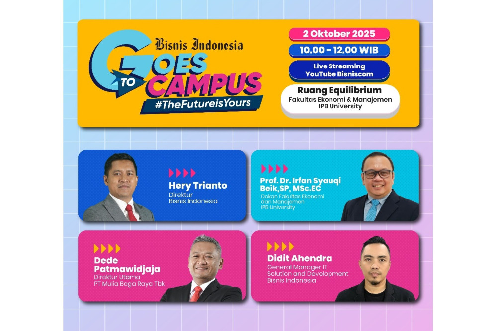 Bisnis Indonesia Goes to Campus (BGTC) Hadir di IPB University, Mahasiswa Antusias Berbagi Inspirasi