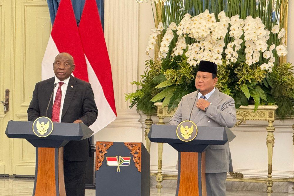 Prabowo Pekikkan 'Amandla' dan Kepalkan Tangan saat Bertemu Presiden Afsel, Apa Artinya?