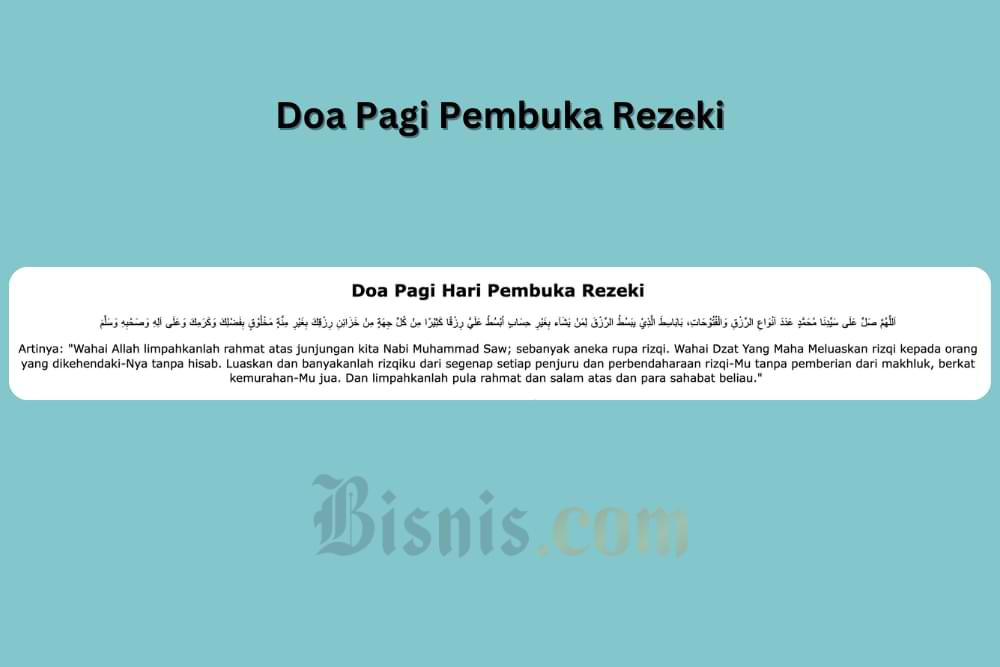 6 Doa Minta Rezeki Tak Terduga dari Segala Penjuru