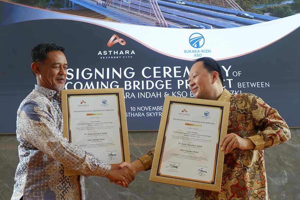 Asthara Teken MoU dengan Bukaka, Jembatan Ikon Baru di Tangerang Siap ...