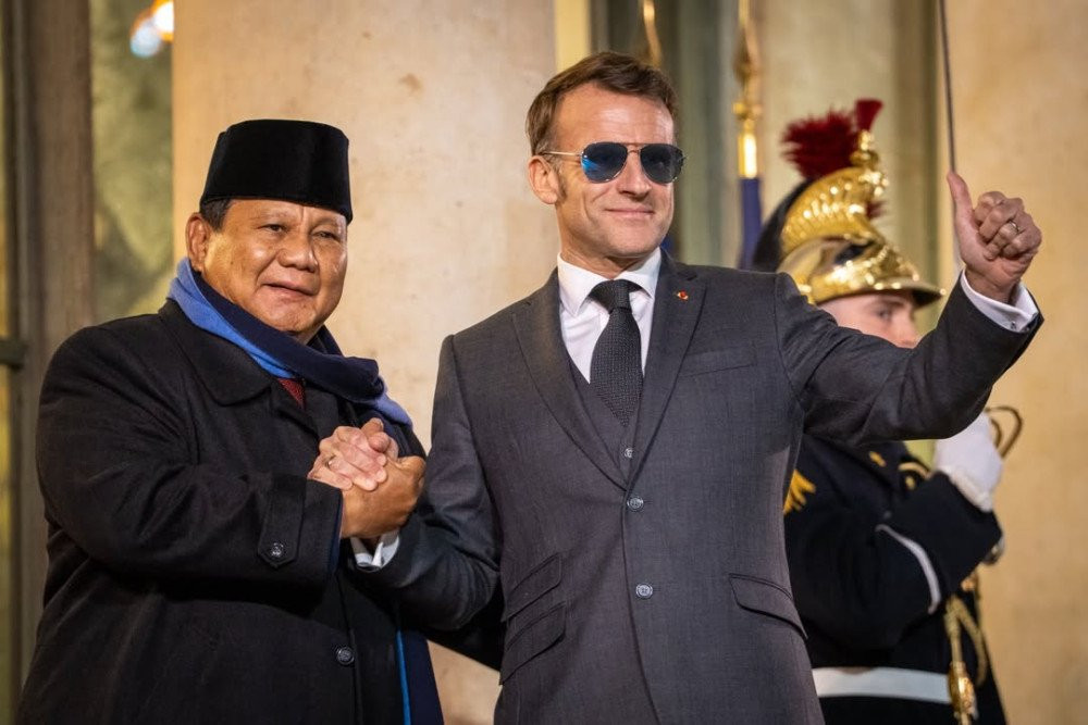 Usai Agenda di Davos, Emmanuel Macron Jamu Prabowo Makan Malam di Paris