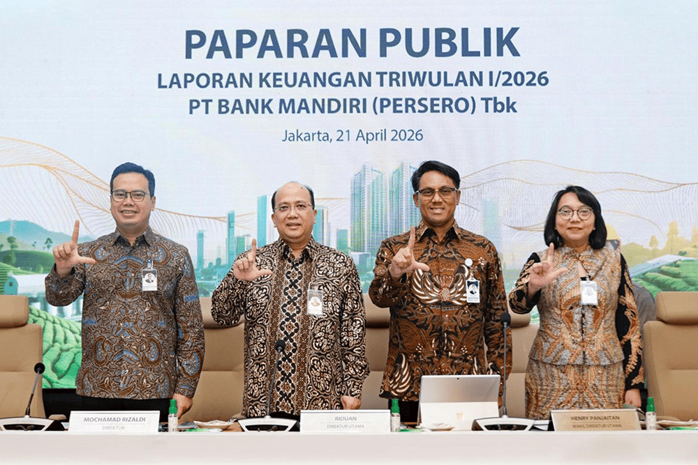 Bank Mandiri Catat Laba Rp15,4 Triliun di Kuartal I 2026