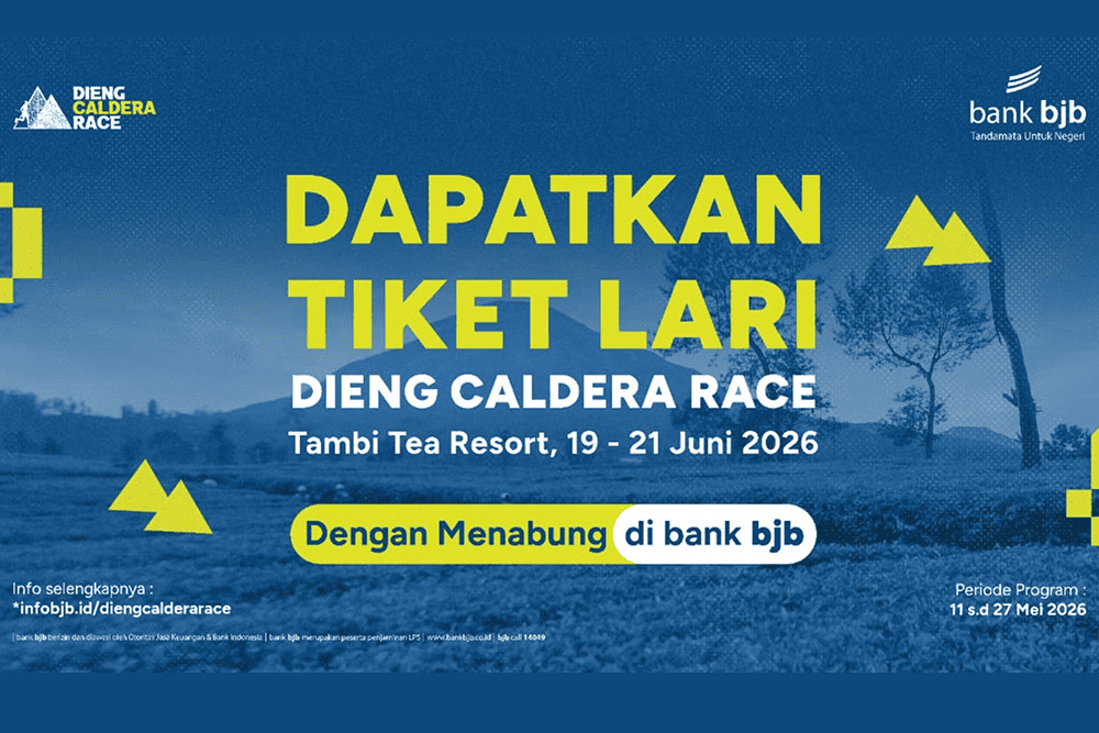 Dukung Komunitas Lari, Bank BJB Buka Akses Slot Dieng Caldera Race 2026