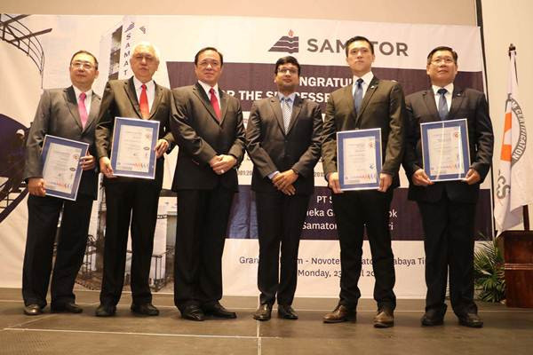 Samator Group Raih Sertifikasi ISO 9001:2015