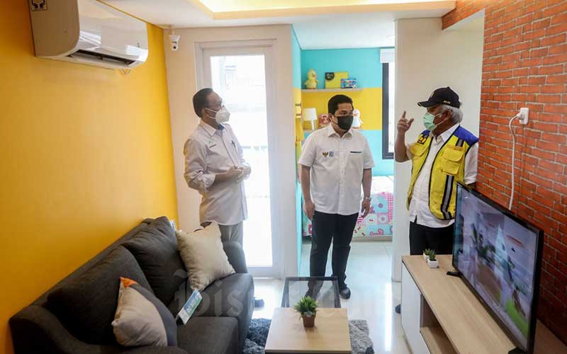 Menteri BUMN Erick Thohir Bersama Menteri PUPR Lakukan Topping Off ...