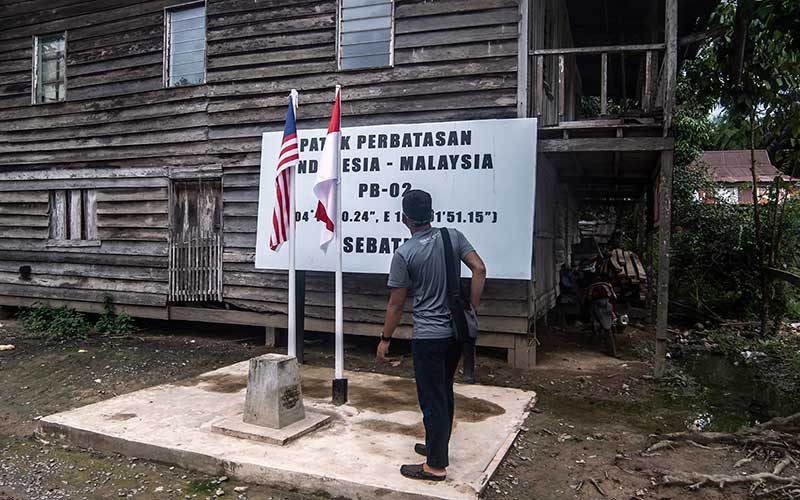 Rumah di Pulau Sebatik Terletak di Dua Negara