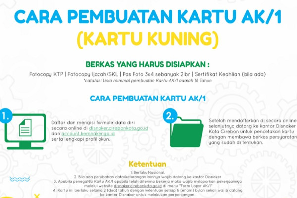 Syarat dan Cara Membuat Kartu Kuning untuk Pencari Kerja