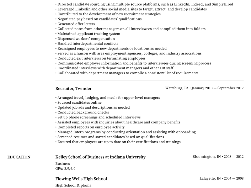 Contoh CV ATS Friendly Fresh Graduate dan Berpengalaman