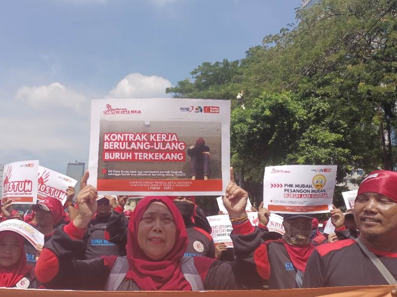 Buruh Ancam Mogok Nasional Juli 2024 Minta Uu Cipta Kerja Dicabut