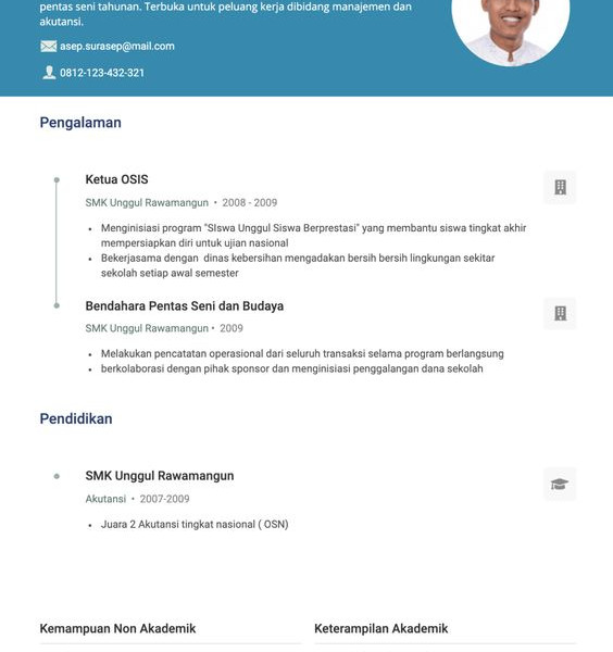 Contoh CV Lamaran Kerja yang Menarik, Dijamin Dilirik HRD