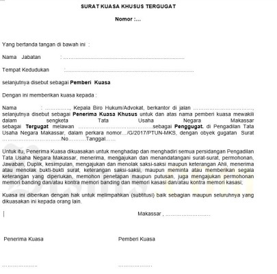 10 Contoh Surat Kuasa untuk Berbagai Keperluan